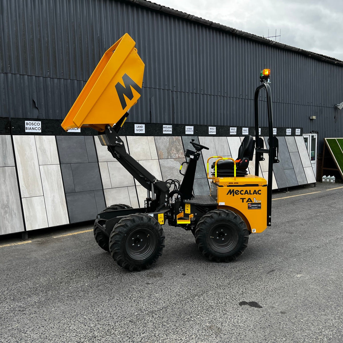 1 Tonne High Tip Dumper Hire - Mecalac TA1EH – Pure Clean Rental Solutions